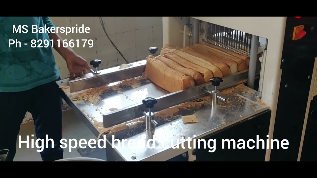 High speed bread cutting machine - YouTube