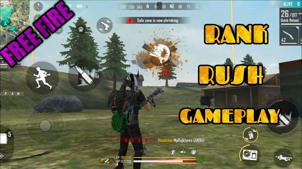 FREE FIRE||RANK RUSH GAMEPLAY..... - YouTube