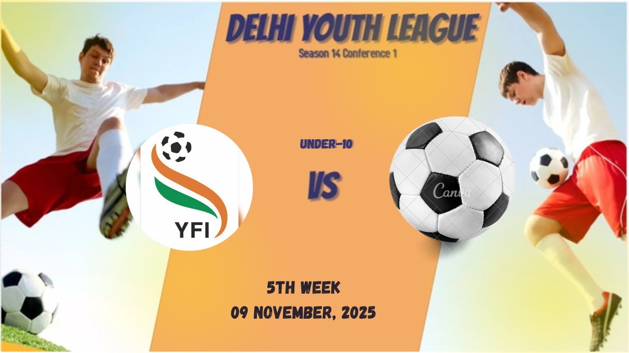Week 5 | Match 2 | U-10 | YFI vs RBFC | Delhi Youth League Season 14 ...