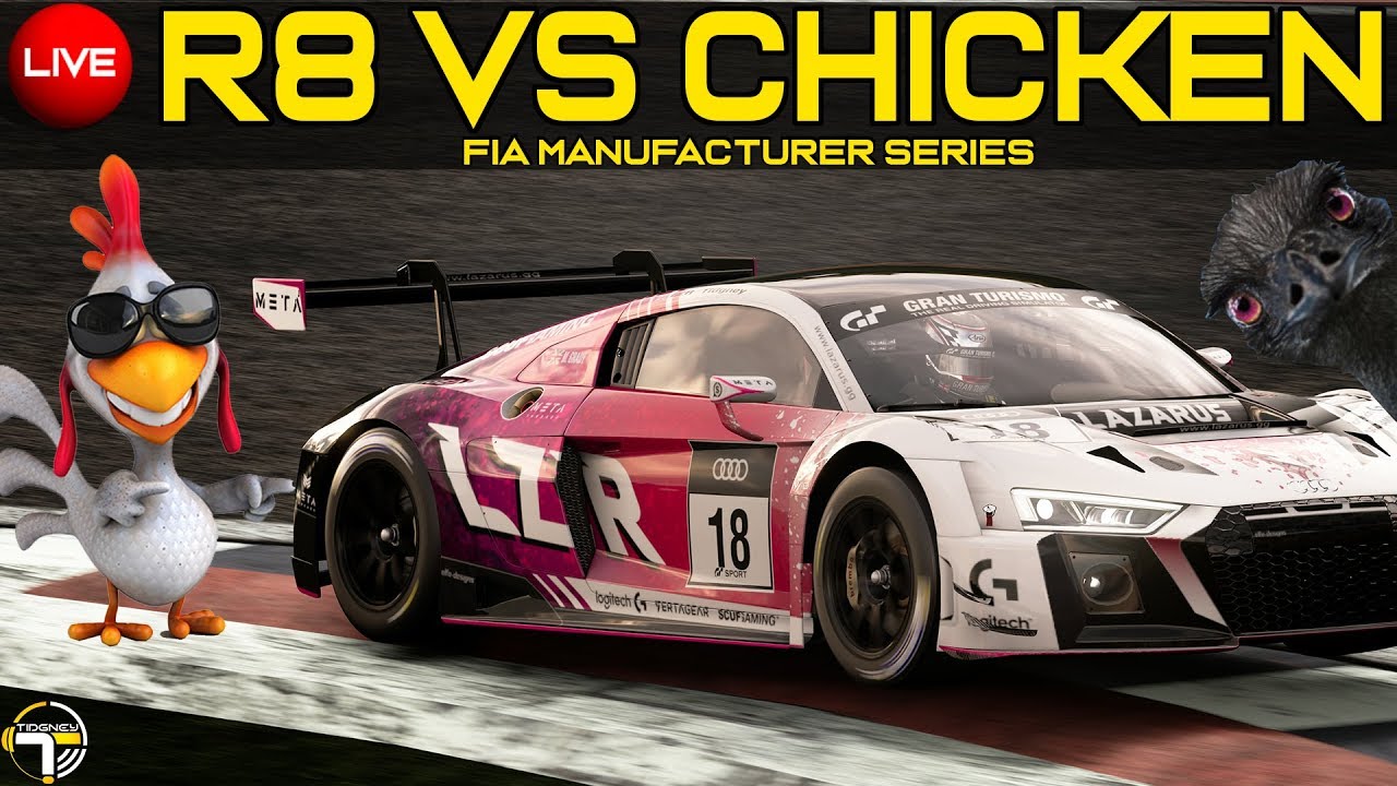 Audi R8 vs Chicken?? (Chicane meme) || FIA Manufacturer Series - YouTube
