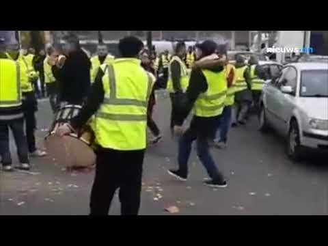 Fransa’daki “sarı yelek” isyanına Türk göstericiler damga vurdu!