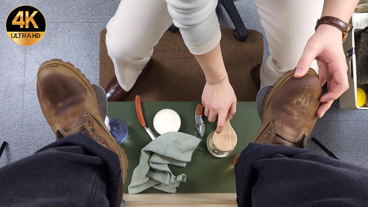 고요한 밤 구두닦이: ASMR 수면 유도 Silent Night Shoe Shine: ASMR Sleep Induction - YouTube