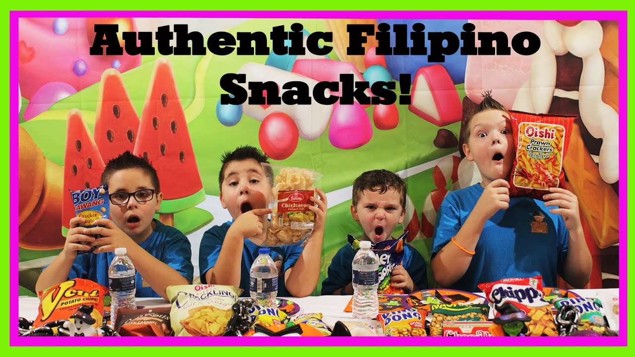 Kids Try Filipino Snacks!! | Treasure Kidz - YouTube