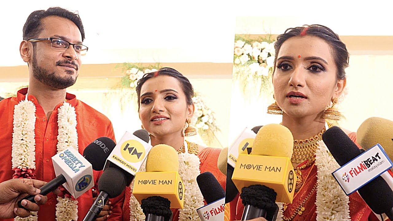 വിവാഹശേഷം മഞ്ജരി മാധ്യമങ്ങളെ കാണുന്നു | Singer Manjari Press Meet After ...