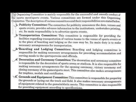Topic - Various Committees and their Responsibilities ।। Chapter ...