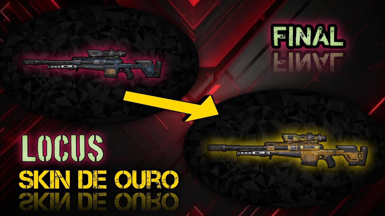 como ficou a skin dourada da locus ( final ) @MELOK9 @bruno-8tv - YouTube