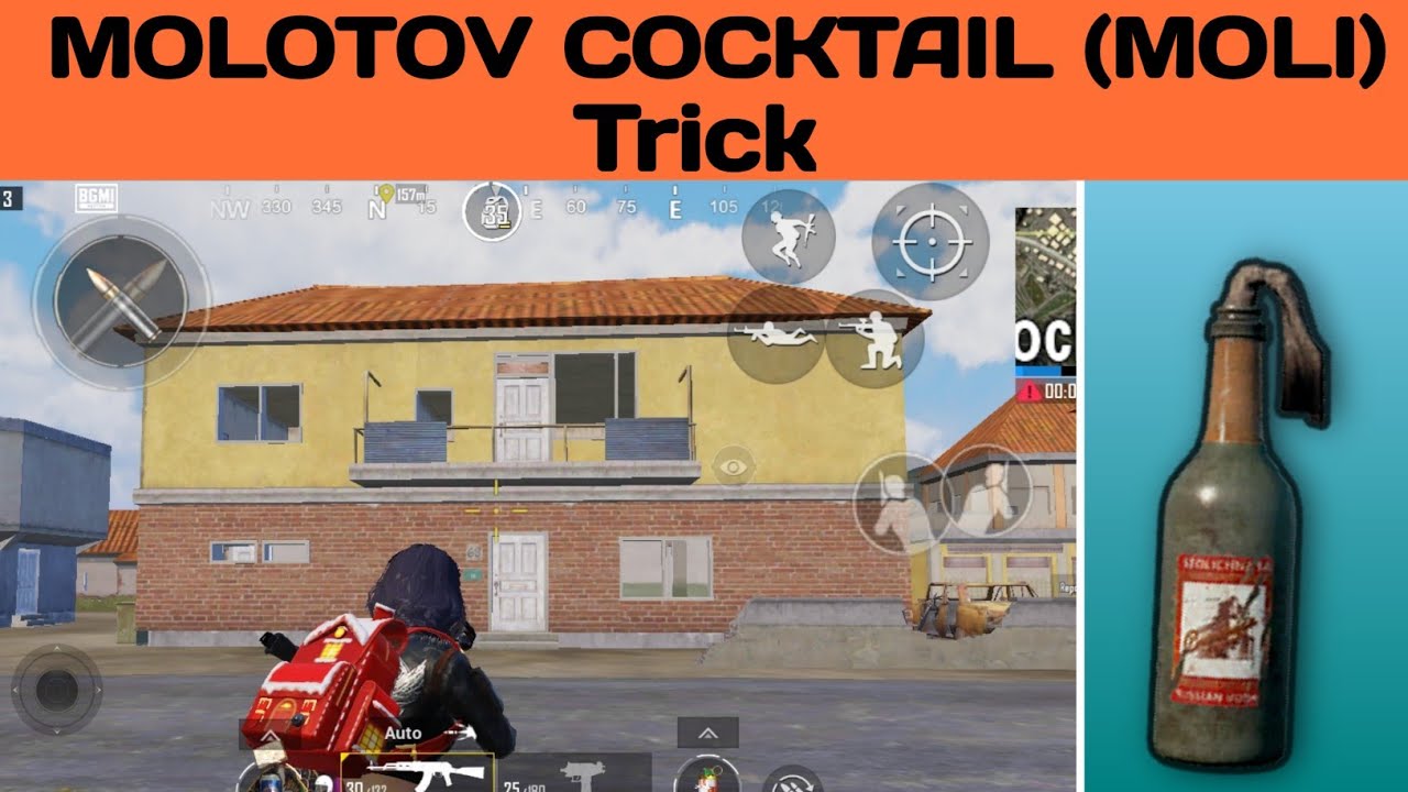 Molotov Cocktail / Moli God Lavel Throwable Trick | Tips & Trick in ...