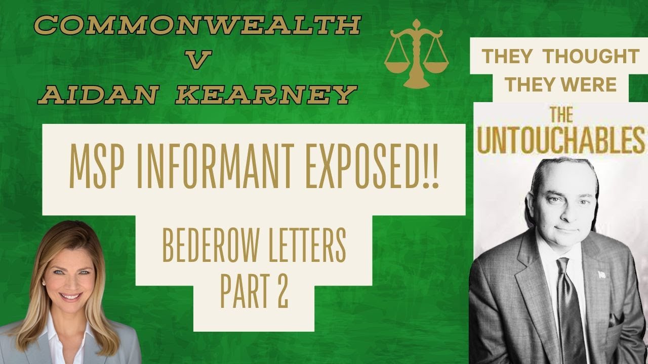 💥BEDEROW Letters Part 2 EXPOSES Masshole Troll as Informant for DA ...
