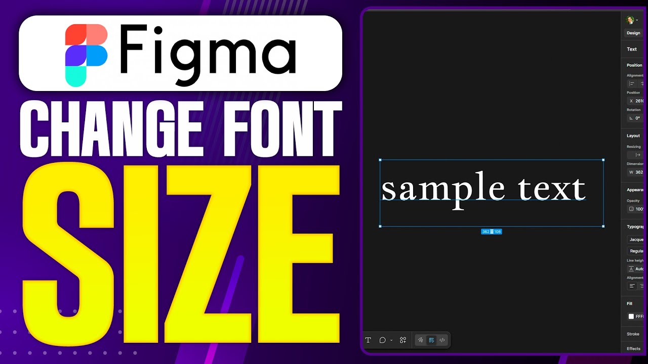 How To Change Font Size In Figma - Step By Step (2026) - YouTube
