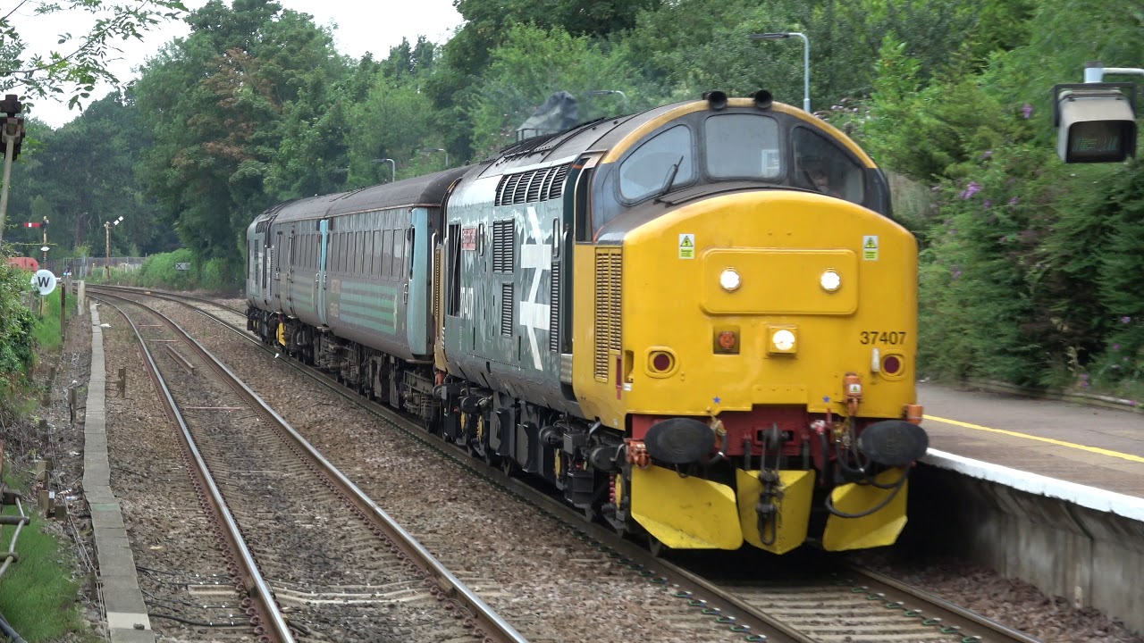 CLASS 37's Passenger service on The Wherry Lines (NORFOLK) 27/07/2019 ...