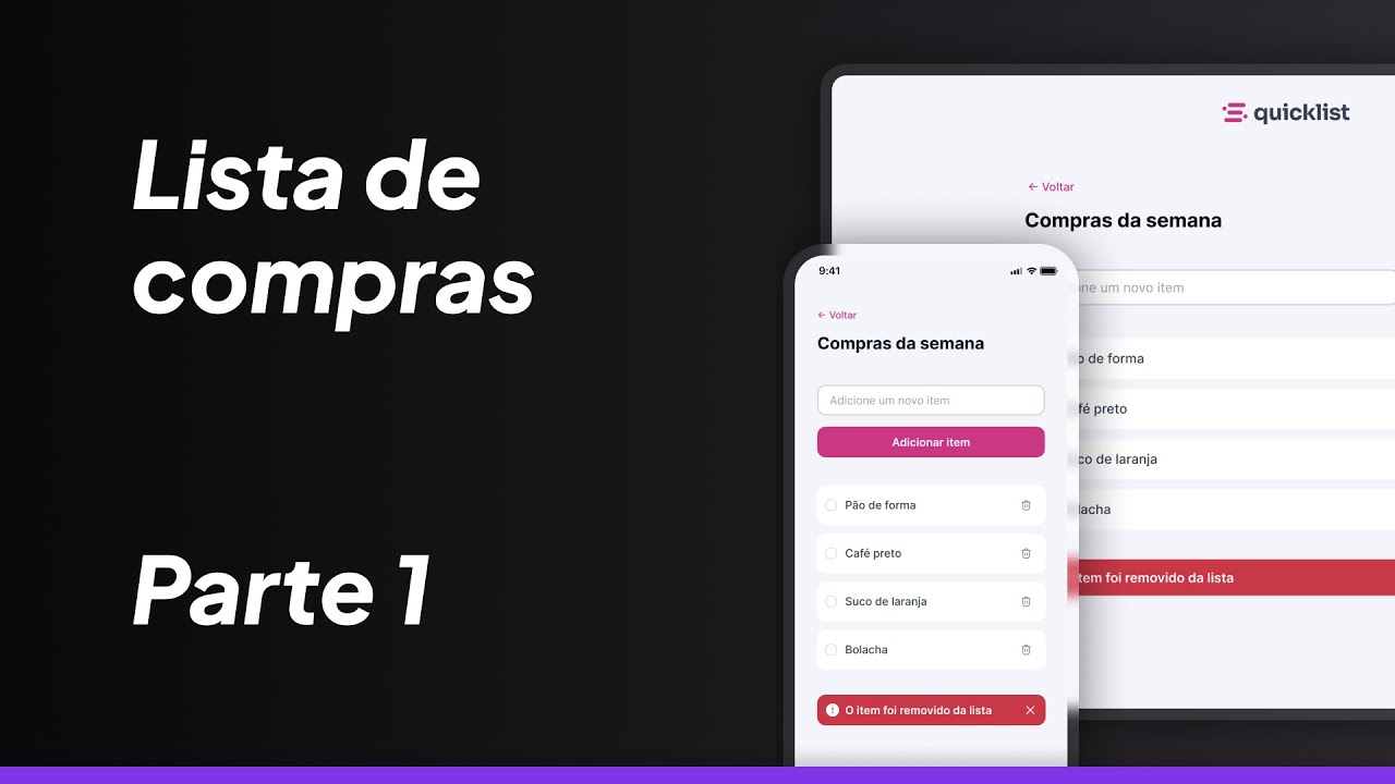 APP DE LISTA DE COMPRAS COM REACT NATIVE | PARTE 1 - YouTube