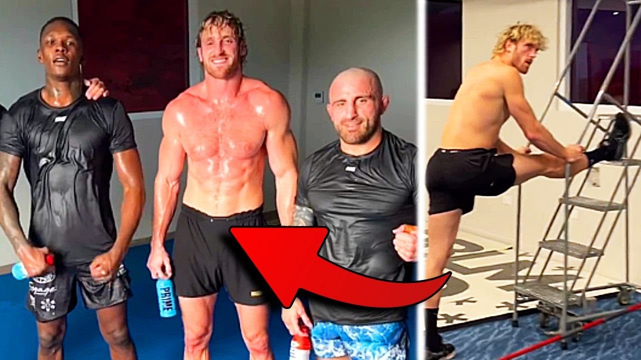 Logan Paul Training With Israel Adesanya & Volkanovski - YouTube