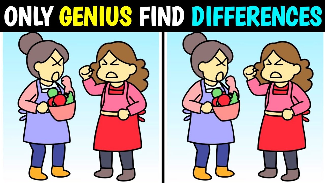 Spot The 3 Differences | Very Hard Challenge | Find The difference ...