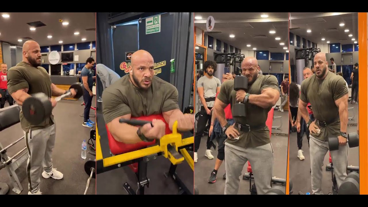 TWO TIME MR.OLYMPIA BIG RAMY's LATEST BIG BICEPS WORKOUT - YouTube