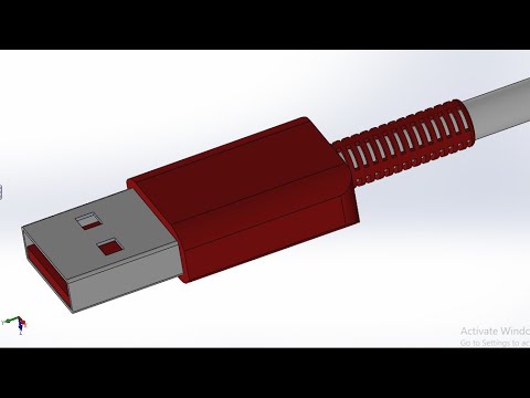 How to Make USB Cable in Solidworks - YouTube