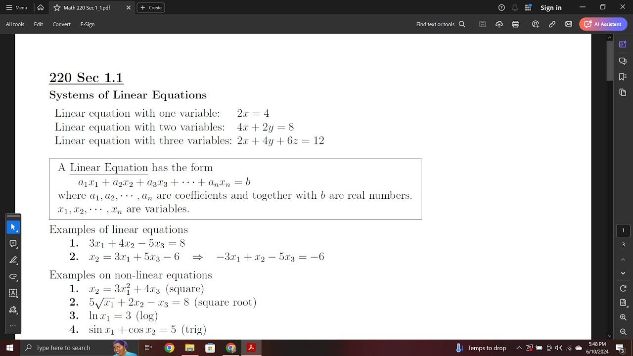 Math 220 Sec 1 1 Part1 - YouTube