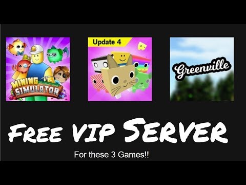 FREE VIP SERVERS FOR 3 GAMES! || Roblox - YouTube