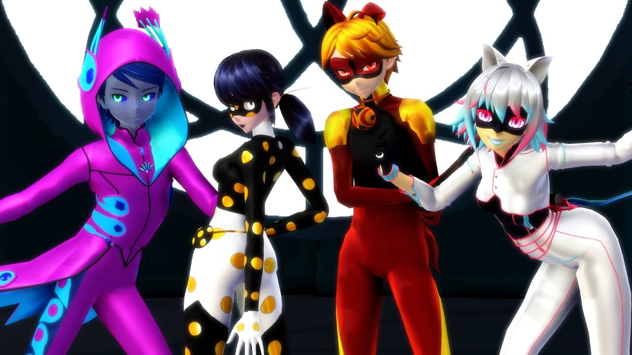 Miraculous ☆ Akumatized Heroes (part 6) Transformations「FANMADE」 - YouTube