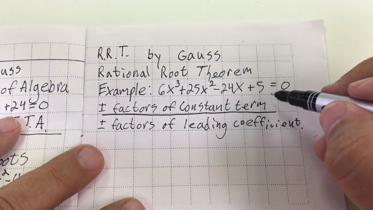 Theorems of Algebra - YouTube