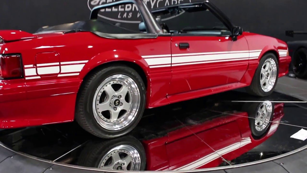 1992 Ford Mustang SAAC MK II At Celebrity Cars Las Vegas - YouTube