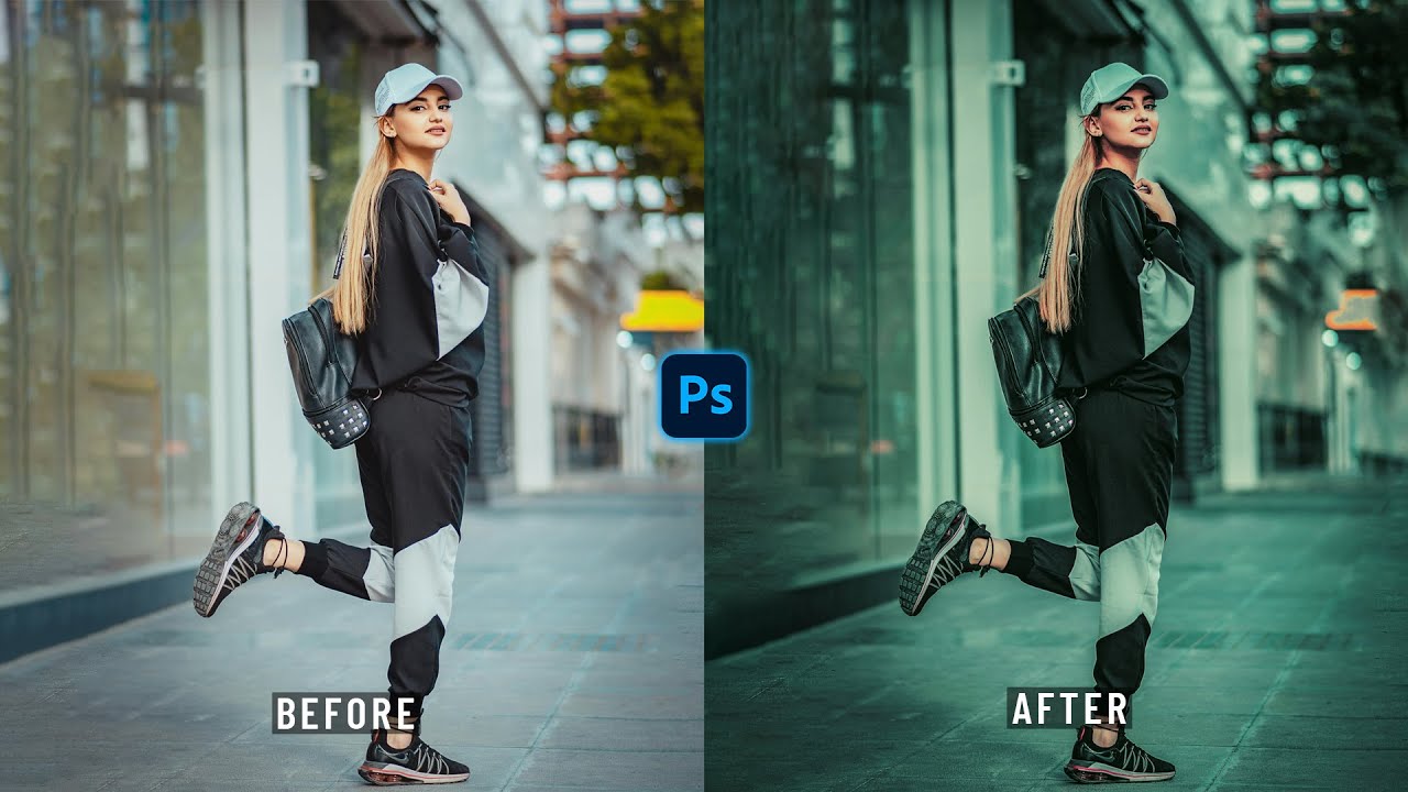 Cinematic Green Effect Color Grading in Photoshop - YouTube