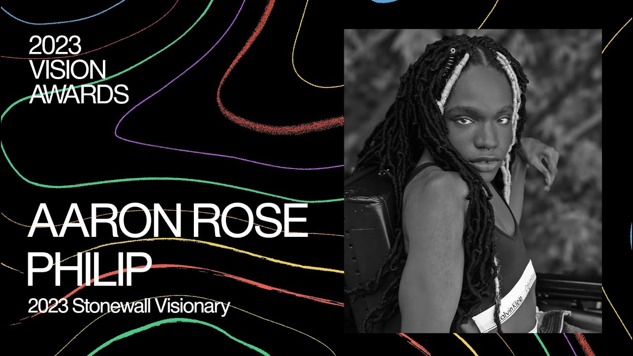 Aaron Rose Philip - Stonewall's 2023 Vision Awards - YouTube