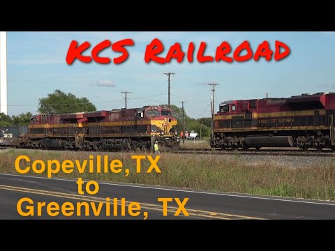 KCS Railroad. Copeville, TX and KCS Train Symbol DASH at Greenville, TX ...