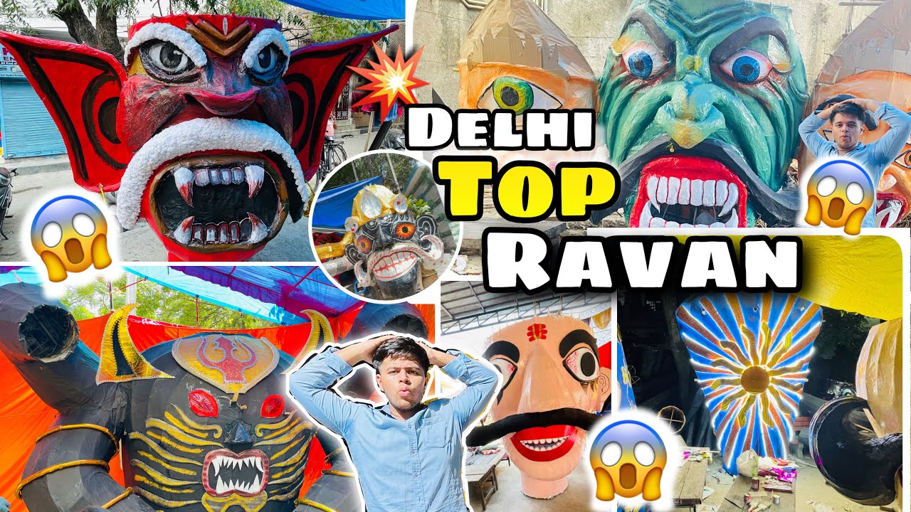 🔥 Delhi’s Biggest Ravan 2025 | Top 5 Ravans in Delhi 🔥|Jaichauhanvlogs ...