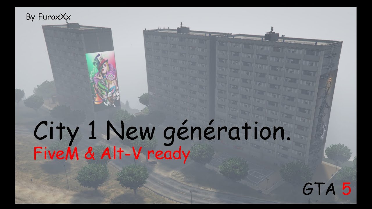 GTA 5 FREE Cité Francaise 1 GanG base NG FiveM Ready. - YouTube