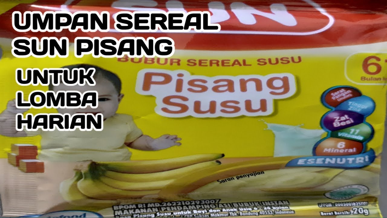 UMPAN SEREAL SUN PISANG SUSU - YouTube