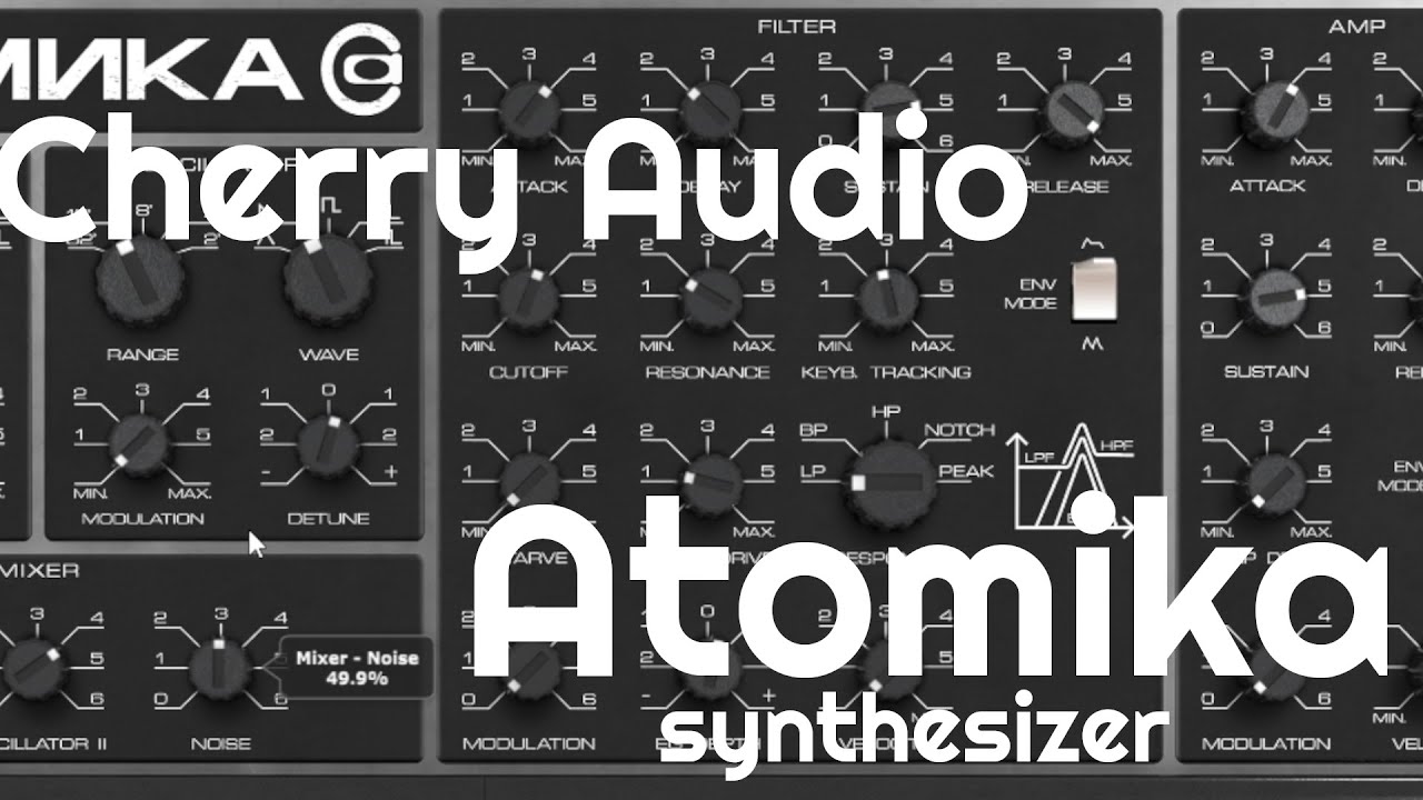 Atomika Synthesizer by Cherry Audio (No Talking) - YouTube