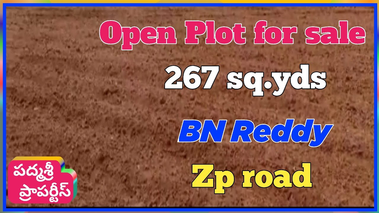 Open Plot for sale in BN Reddy | Hyderabad | 267 sq.yds Plot for sale ...