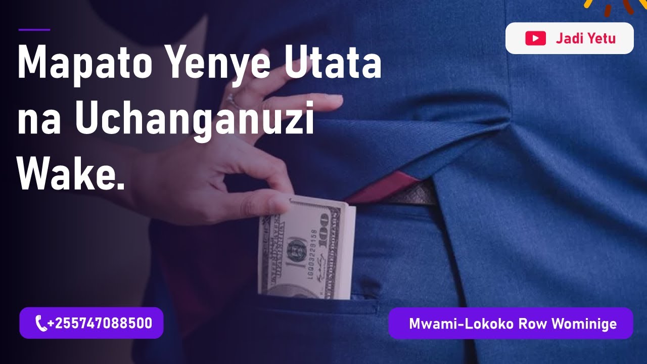 ELIMU JUU YA MAPATO IMA PESA ZINAZOPATIKANA KATIKA MAZINGIRA YENYE ...