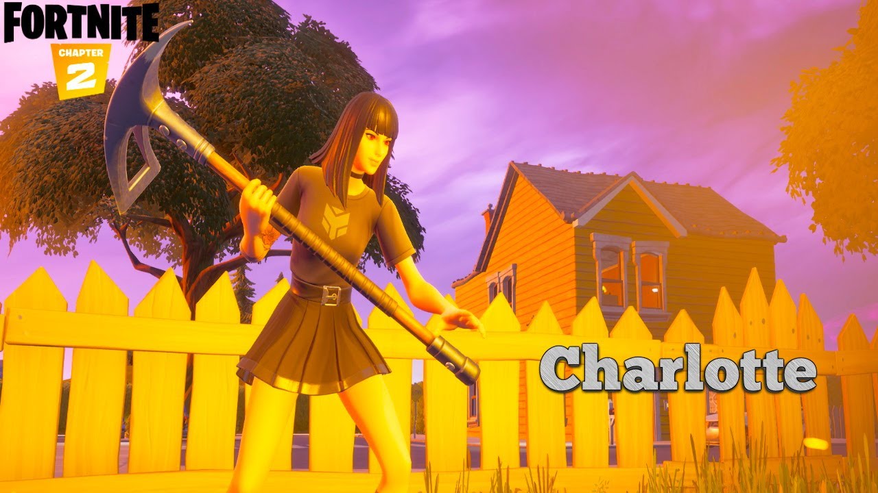*NEW* CHARLOTTE SKIN GAMEPLAY - FORTNITE SEASON 8 BATTLE PASS - HAGIRI ...