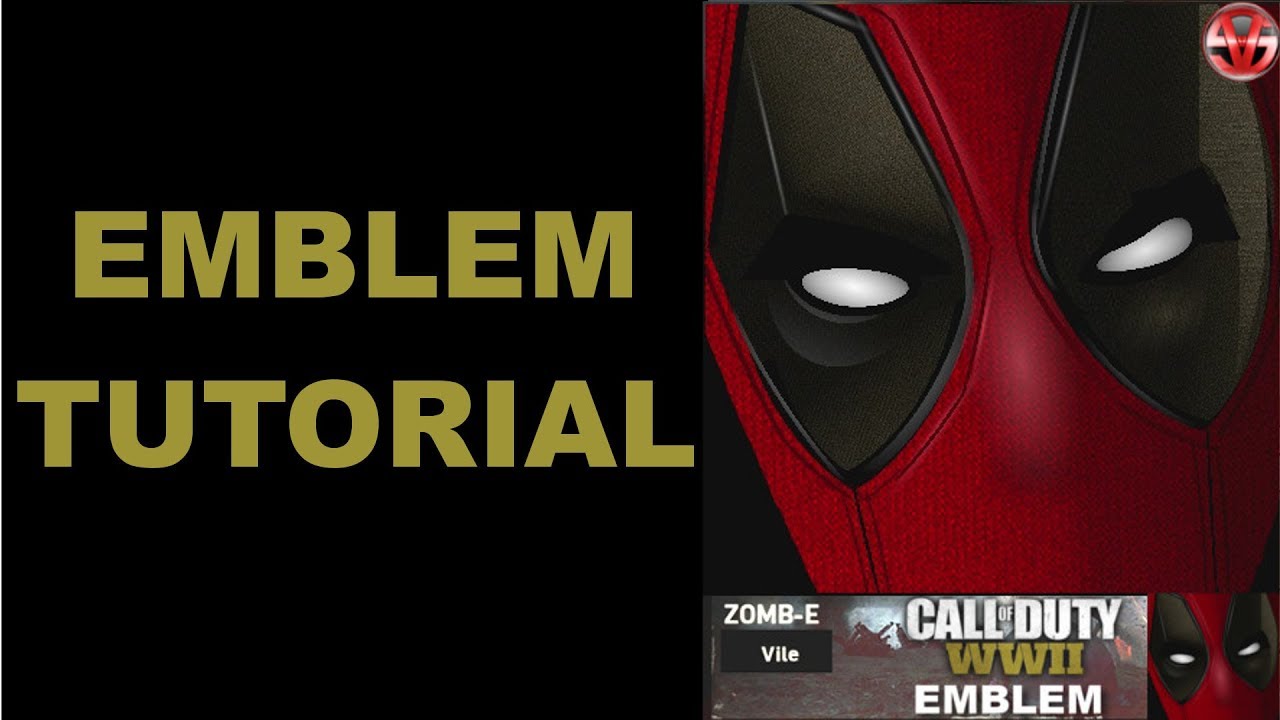 Deadpool - Call of Duty WWII EMBLEM TUTORIAL - YouTube