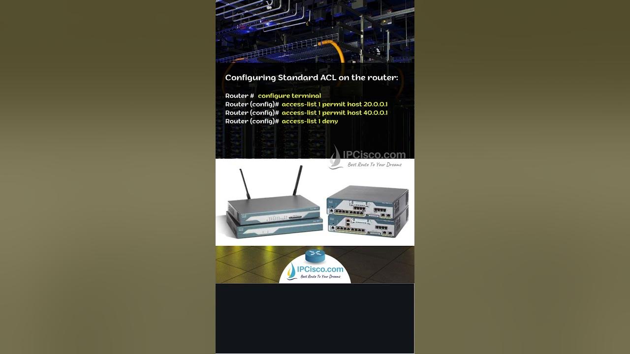 Cisco Standard ACL Configuration Example 2 | CCNA 200-301 Shorts | Quick Configs | IPCisco.com ...