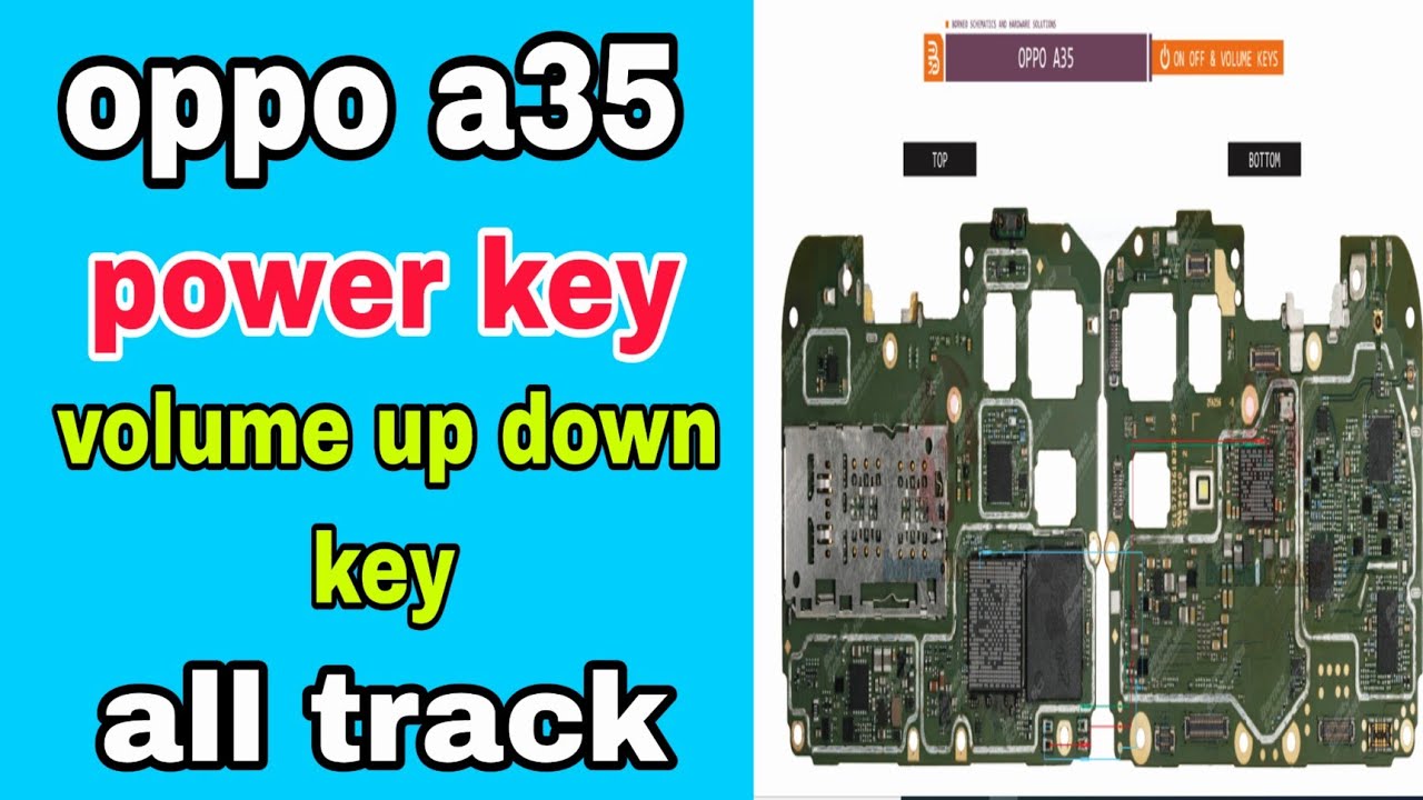 oppo a35 power key and volume up down key problem solution// all track ...