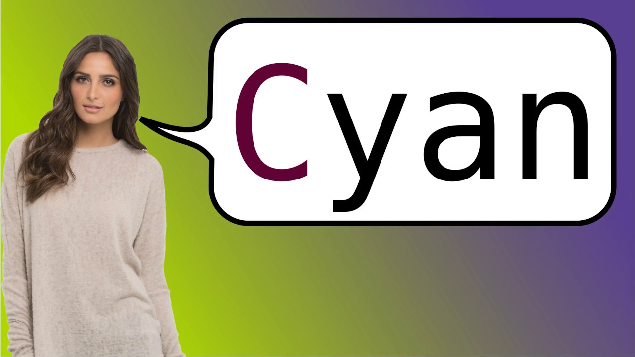 How to say 'cyan' in French? - YouTube