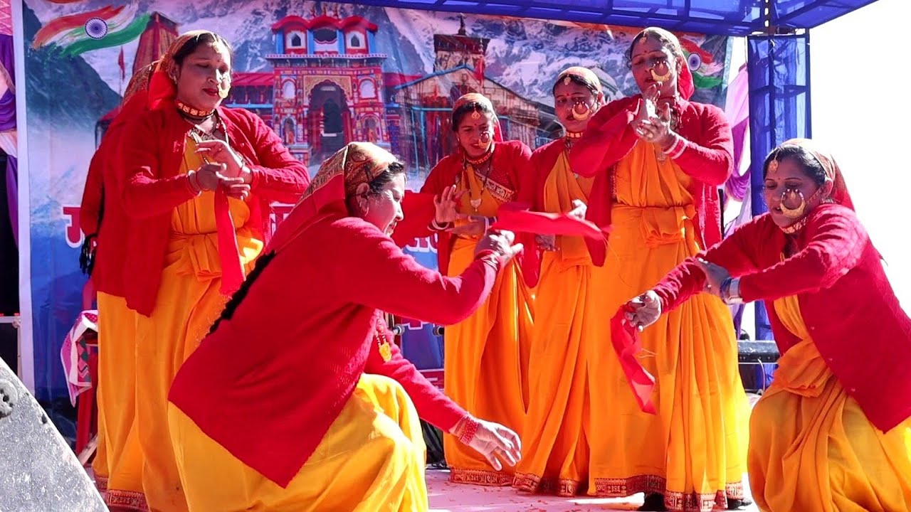 Khela Jhumelo Garhwali Dance || Jaraukhand Meela || Republic Day ...