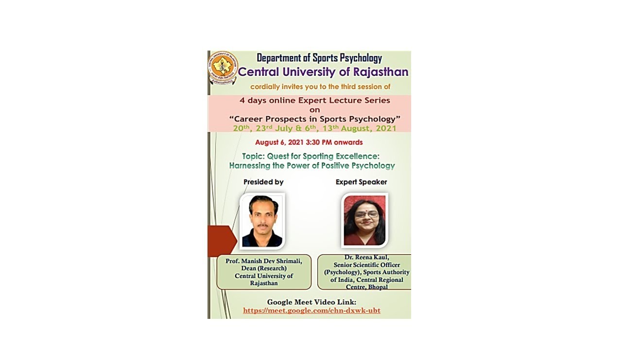 Expert Lecture Series - Sports Psychology - Day 3 - YouTube