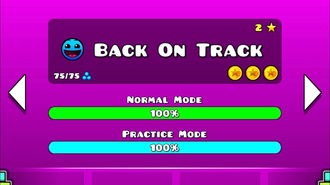 Geometry Dash - Back On Track [ALL COINS] - YouTube
