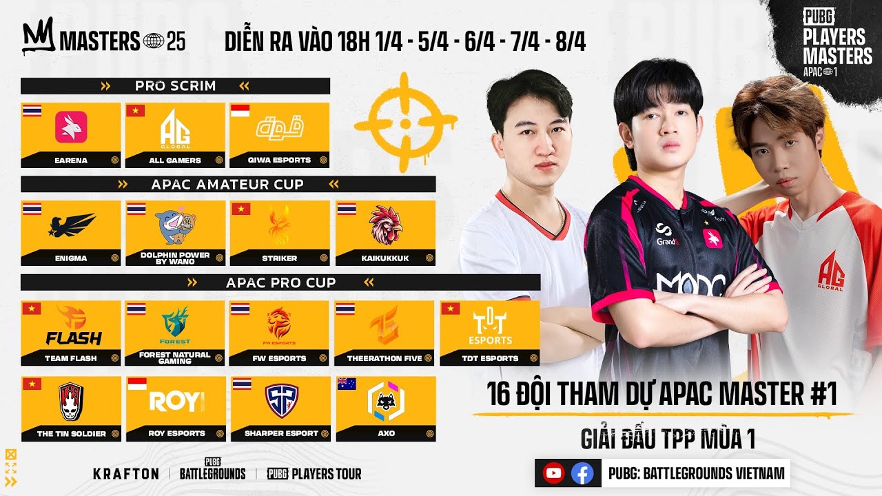 🏆 [APAC Master #1 - TPP] NGÀY 1: FL, AGG, TDT, TTS, Skr, EA, QIWA, FOR ...