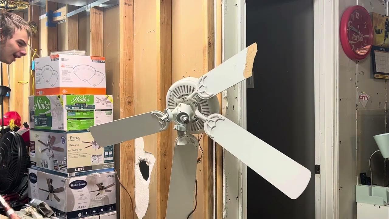 Smashing a ceiling fan - YouTube