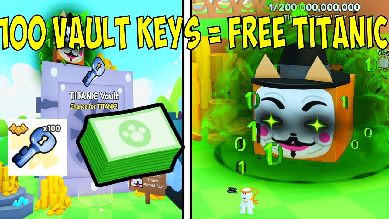 USING 100 VAULT KEYS IN PETS GO AND I HATCHED THE FIRST ??? HUGE ...