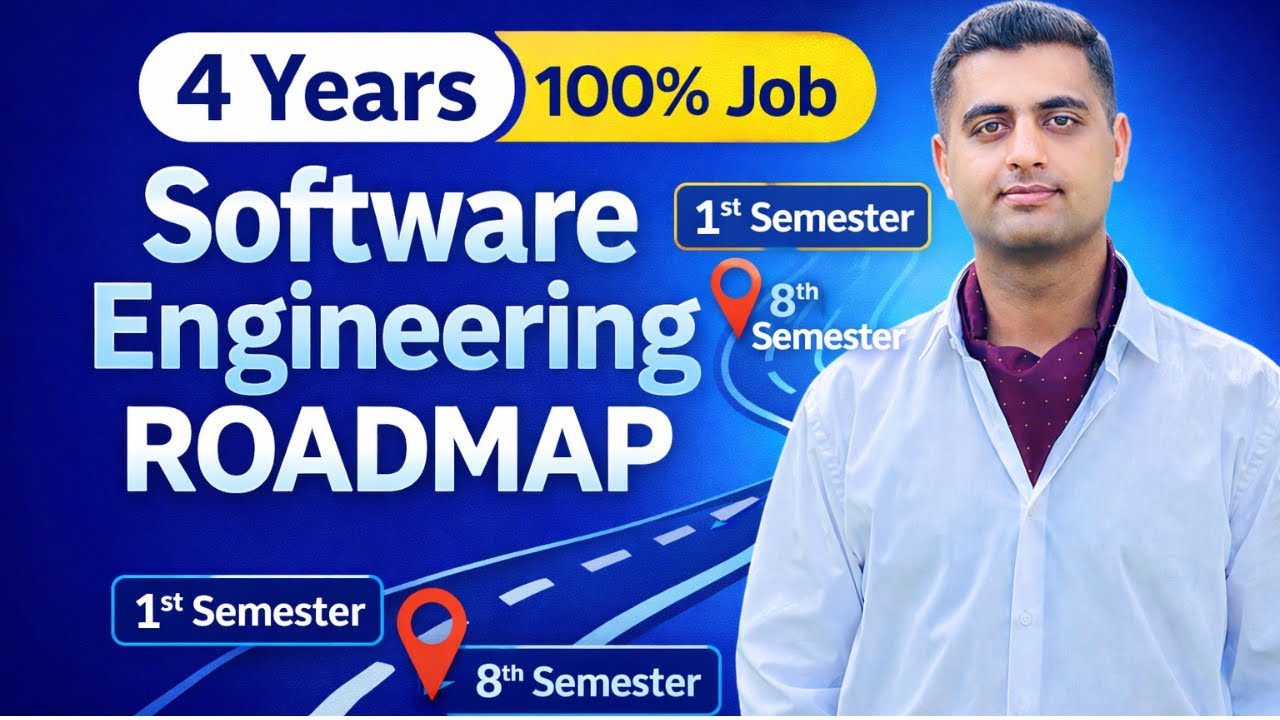 Software Engineering Roadmap Complete 4 Years | 1st to 8th Semester ...