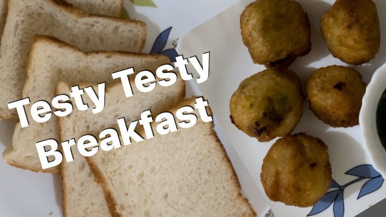 #testytestyfood Testy Testy Food ! Testy Testy Breakfast ! Bread Pakoda ...