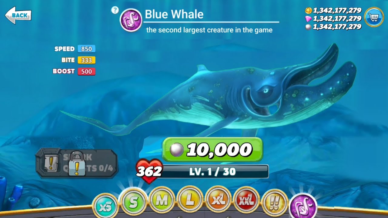 BLUE WHALE PLAYABLE IN HUNGRY WORLD? - Hungry Shark World - YouTube