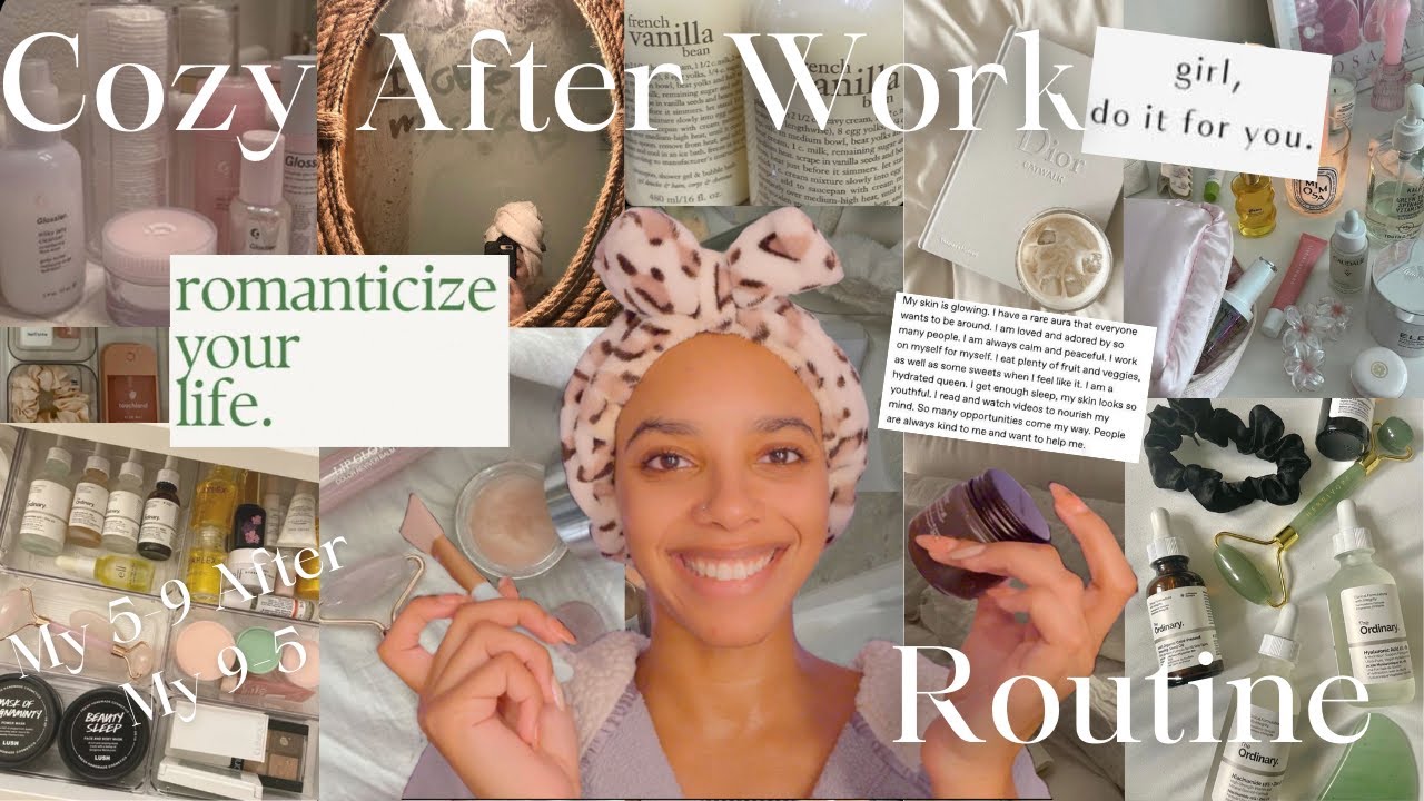 After Work Evening Routine 🧖🏽‍♀️🩷 How I Unwind After Work | Self Care ...