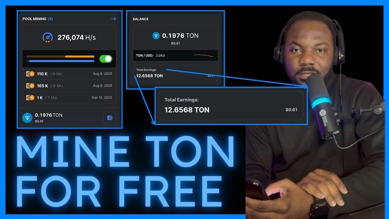 How to mine $TON coin for free on Telegram and make money - YouTube