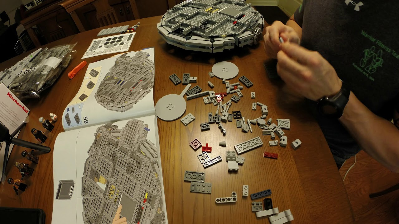 Millennium Falcon LEGO Time Lapse Build - YouTube